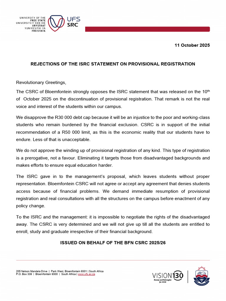 CSRC Statement 2 - 11 October 2025 | PDF
