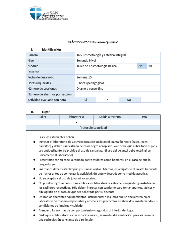 Practico 6 | PDF | Productos cosméticos | Laboratorios