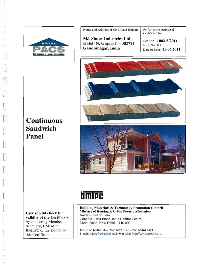 17 Continuous Sandwich Panel | PDF
