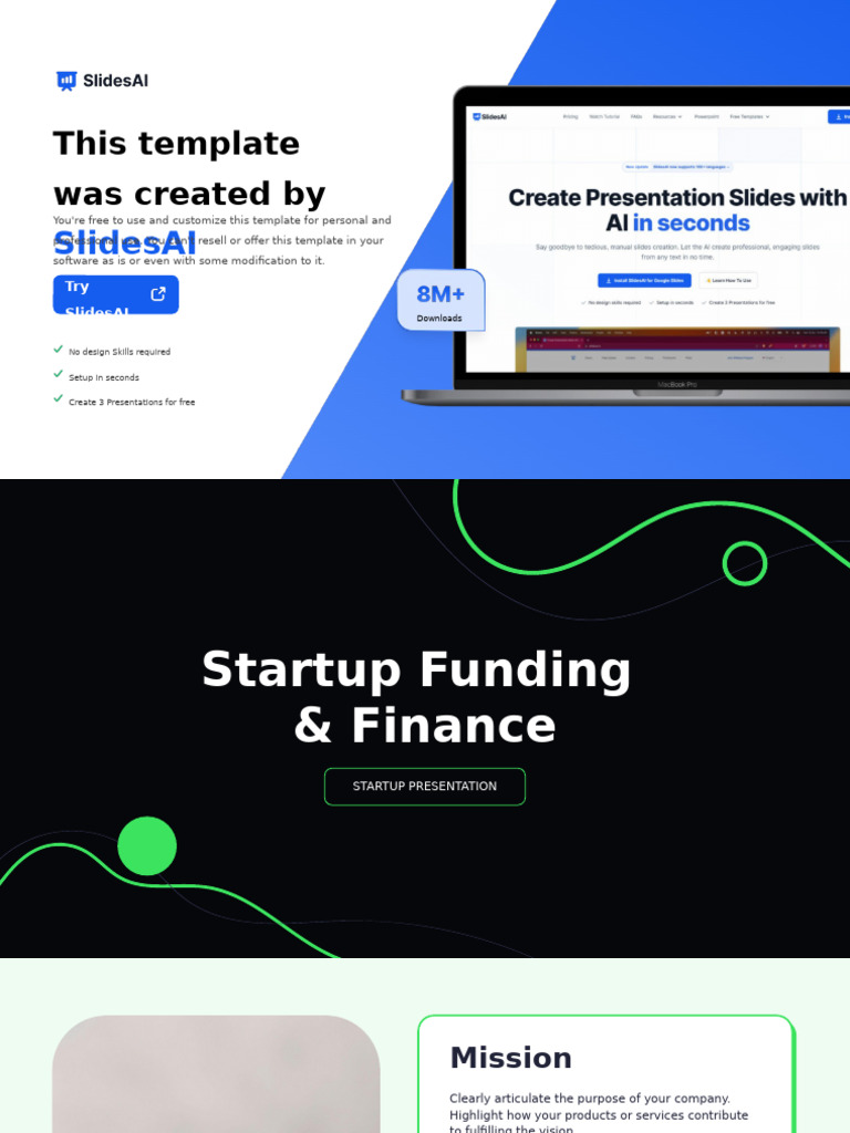 Startup Presentation Template Guide | PDF | Startup Company | Small ...