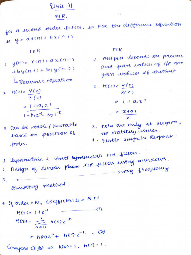 DSP Classnotes | PDF