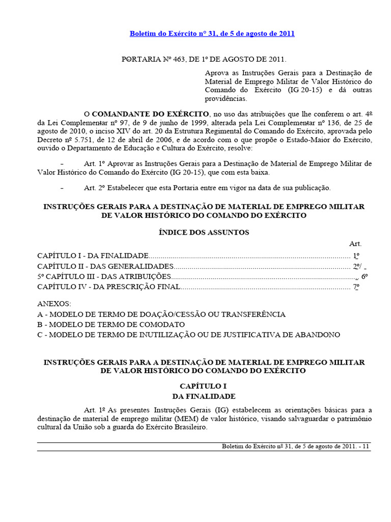 Instruções para Destinação de MEM Histórico | PDF | Empréstimos | Brasil