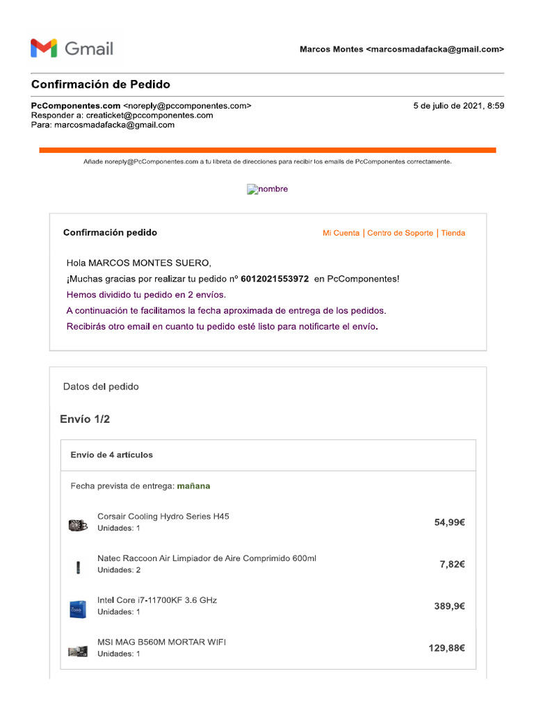Hydro Corsair H 45 Ticket | PDF