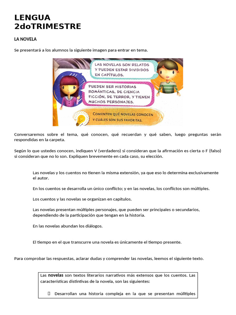 Secuencia Lengua 2do Trimestre 2024 | PDF | Narración