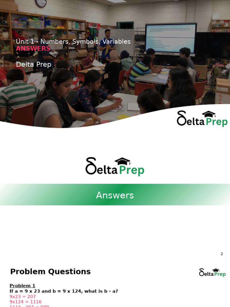 7th Grade Math Lesson 1 - Introduction To Numbers Answer Key | PDF | Numbers | Arithmetic