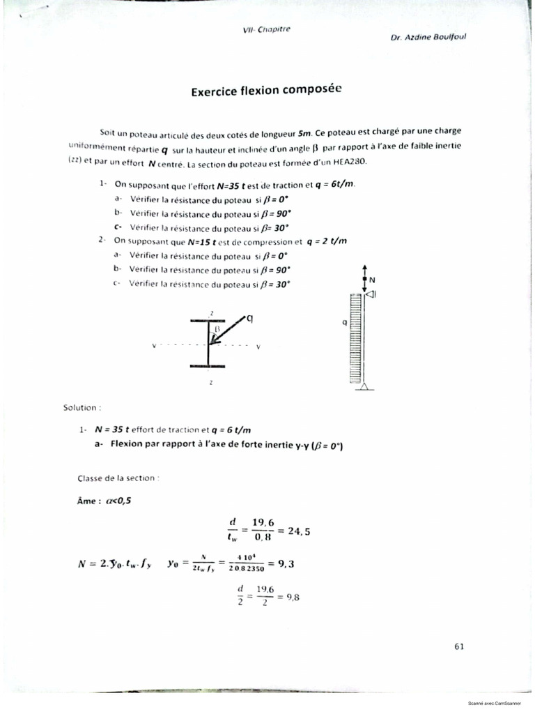 Exo Flexion Composée | PDF