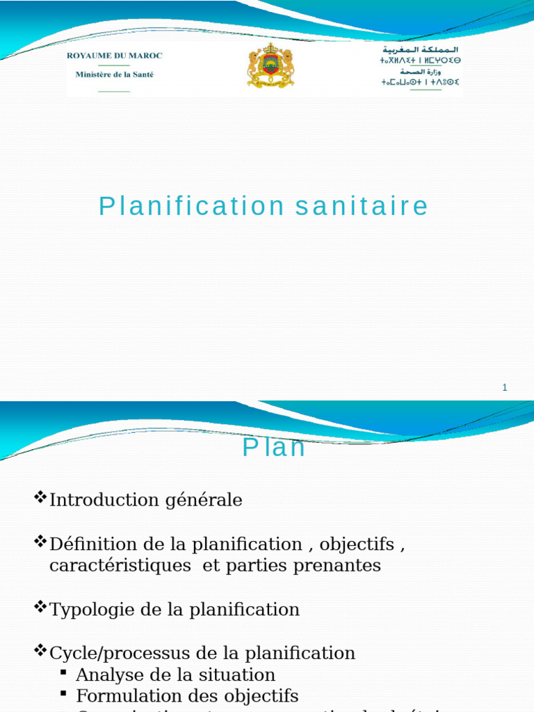 Planification Sanitaire au Maroc | PDF | Planification