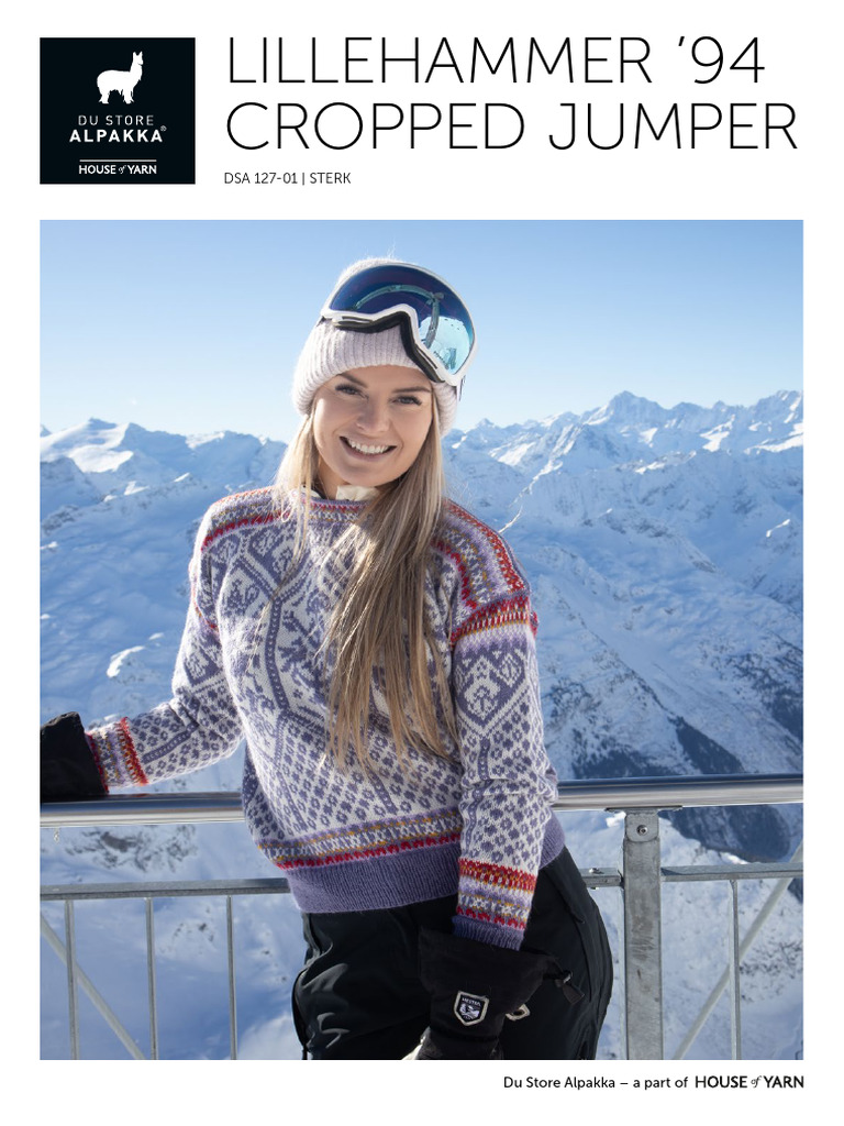 Houseofyarn-5666491-355-127-01 Dsa Lillehammer 94 Genser Oppskrift en Rev2 | PDF | Knitting ...
