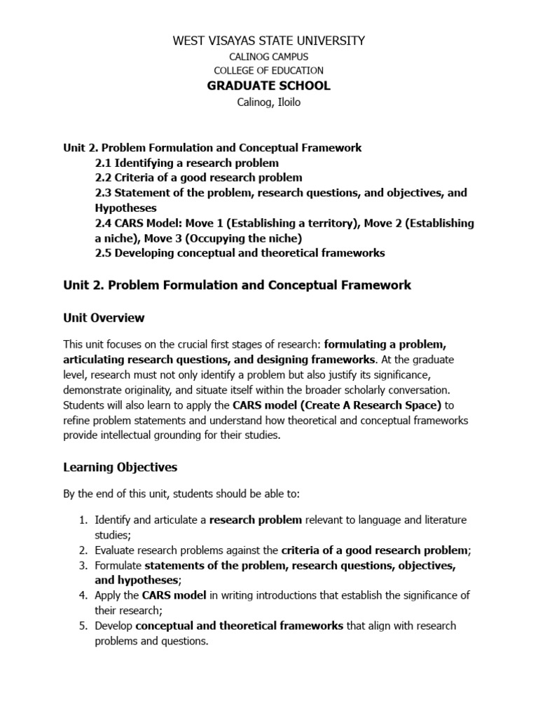 Research Problem Formulation Guide | PDF | Hypothesis | Theory