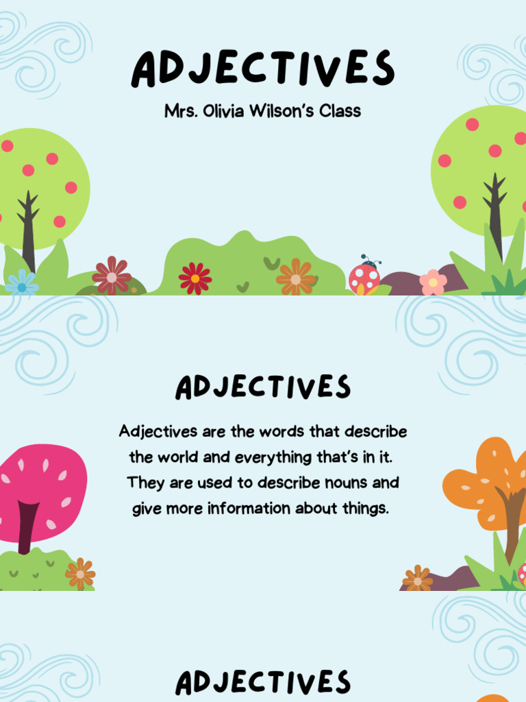 Understanding Adjectives in Detail | PDF