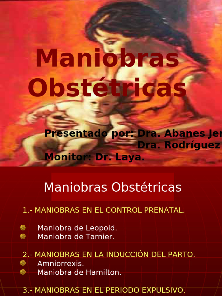Maniobras Obstetricas | PDF | Parto | Obstetricia