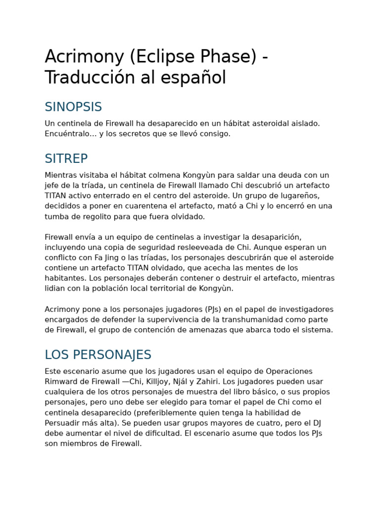 Acrimony Traducido Final | PDF
