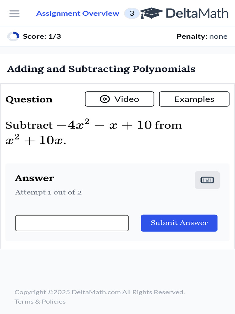 DeltaMath Student Application 12 | PDF