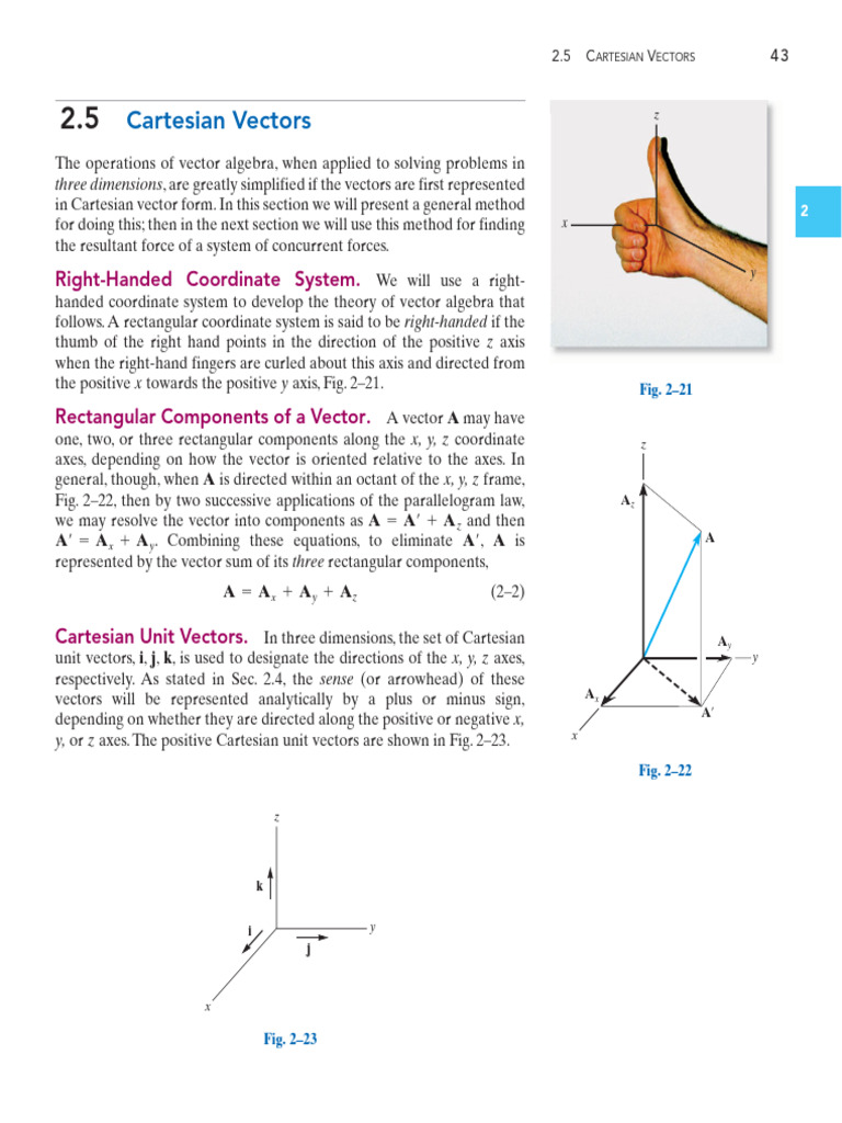 Lecture 02 - Cartesian Coordinates | PDF | Cartesian Coordinate System ...