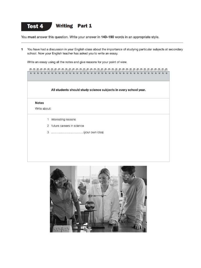 Writing - b2 First 1 | PDF