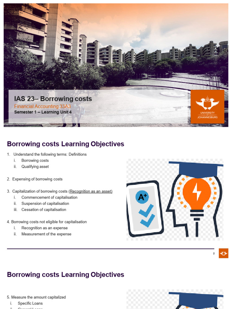 IAS 23 - Borrowing Costs - Final | PDF | Interest | Debits And Credits