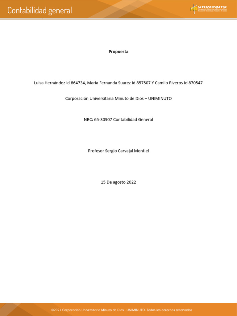 Act 2 Propuesta | PDF | normas internacionales de INFORMACION FINANCIERA | Business