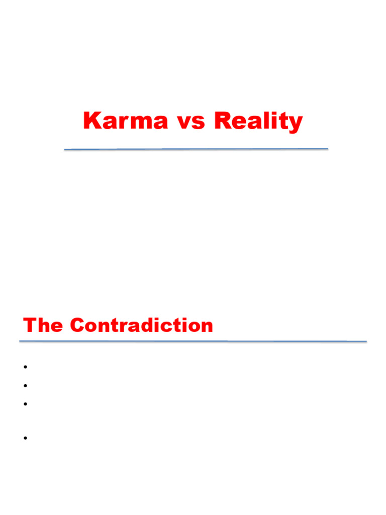 Karma vs Reality: Fairness Explored | PDF