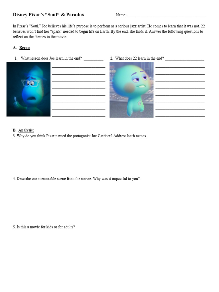Pixar Soul | PDF