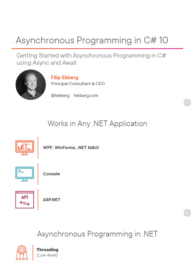 Getting Started With Asynchronous Programming in C Using Async and Await Slides | PDF ...