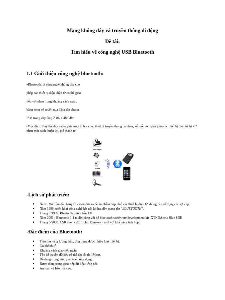 USB Bluetooth | PDF
