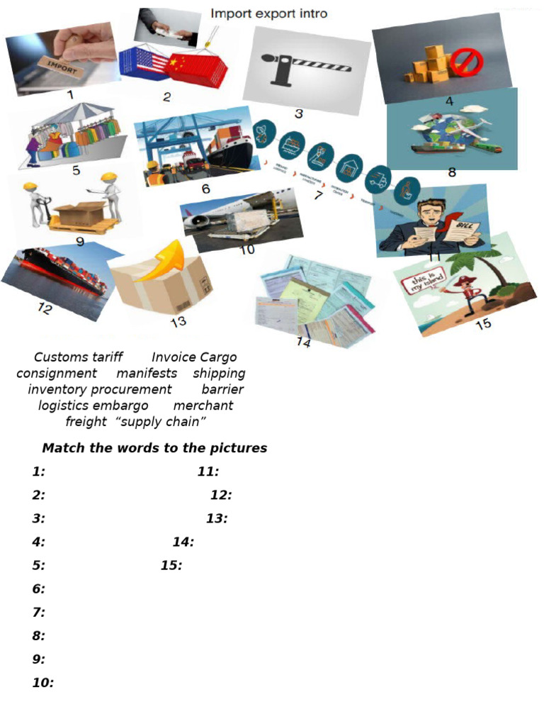 Customs Tariff and Shipping Terms Guide | PDF