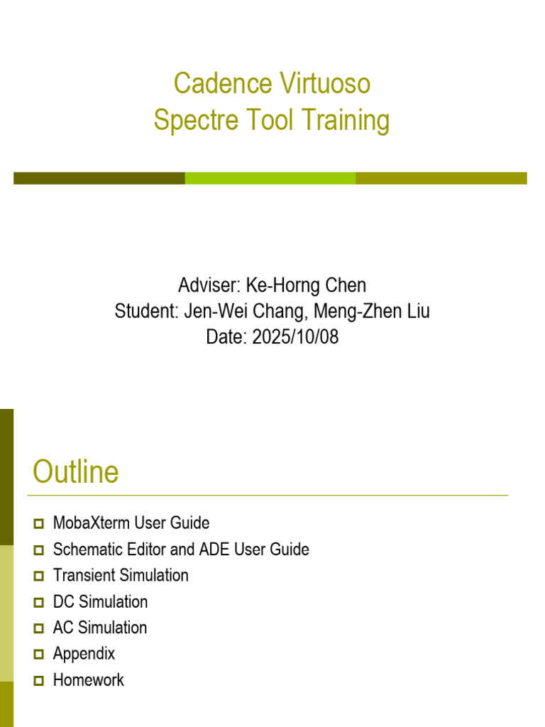 大學部專題114暑期 Tool Training | PDF | Voltage | Directory (Computing)