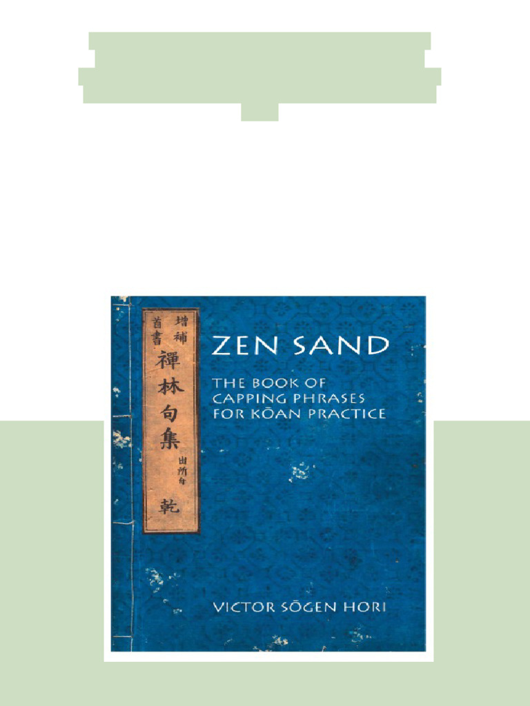 (Ebook) Zen sand: the book of capping phrases for Kōan practice by Hori ...