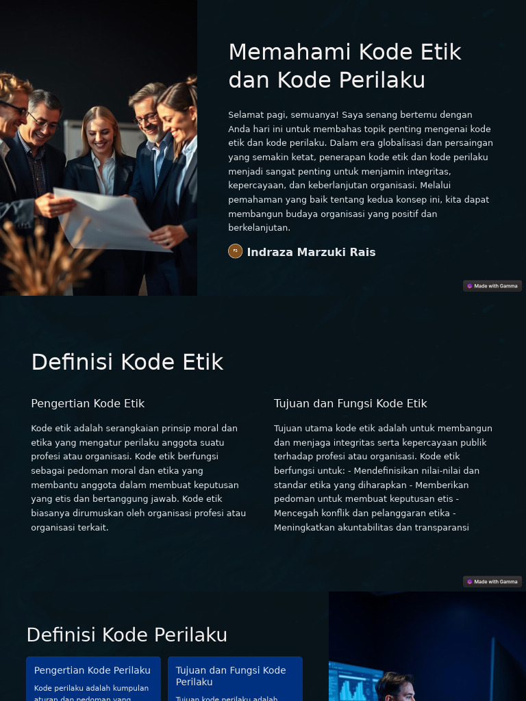 Kode Etik vs Kode Perilaku ASN | PDF