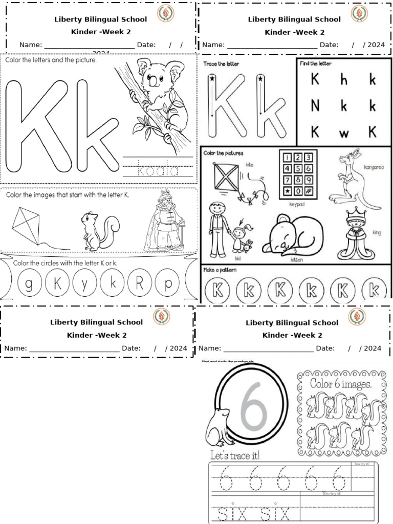 Worksheets III - 2 Kinder | PDF