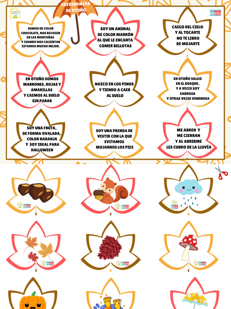 Adivinanzas Otoño - Infanity & La Casita Educativa | PDF
