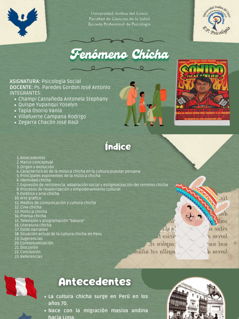 Fenómeno Chicha: Cultura y Música Peruana | PDF | Perú | Educación en ...