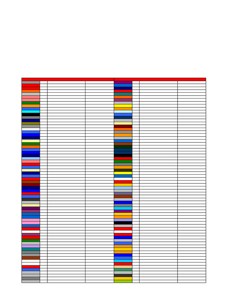 Catálogo de Colores Suzuki | PDF | Color