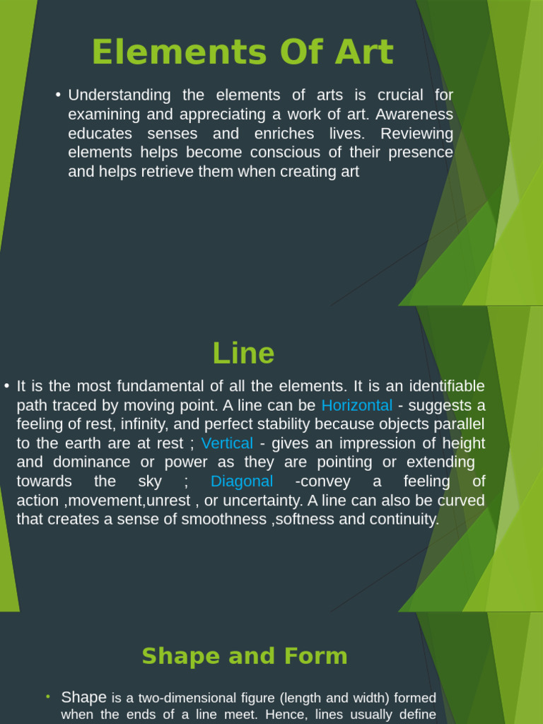 Elements of Art and Design Principles | PDF | Color | Composition ...