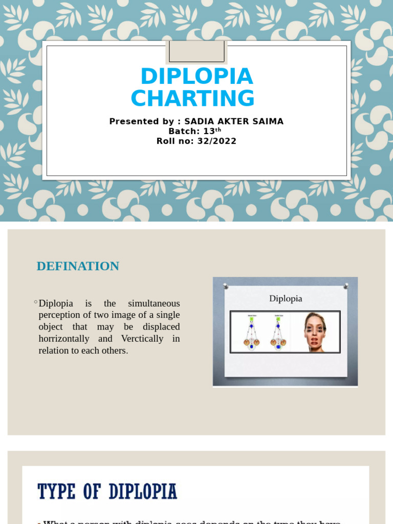 Diplopia Charting 1 | PDF | Human Eye | Vision