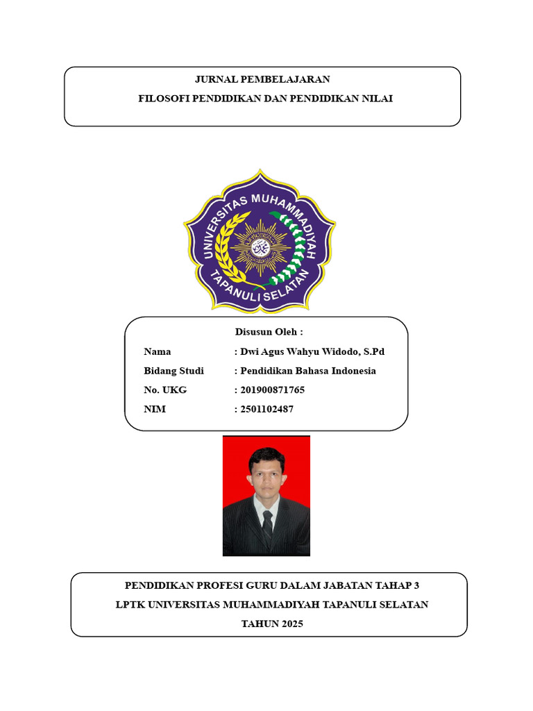 Dwi Agus Wahyu Widodo - 2501102487 - Filosofi Pendidikan Dan Pendidikan ...