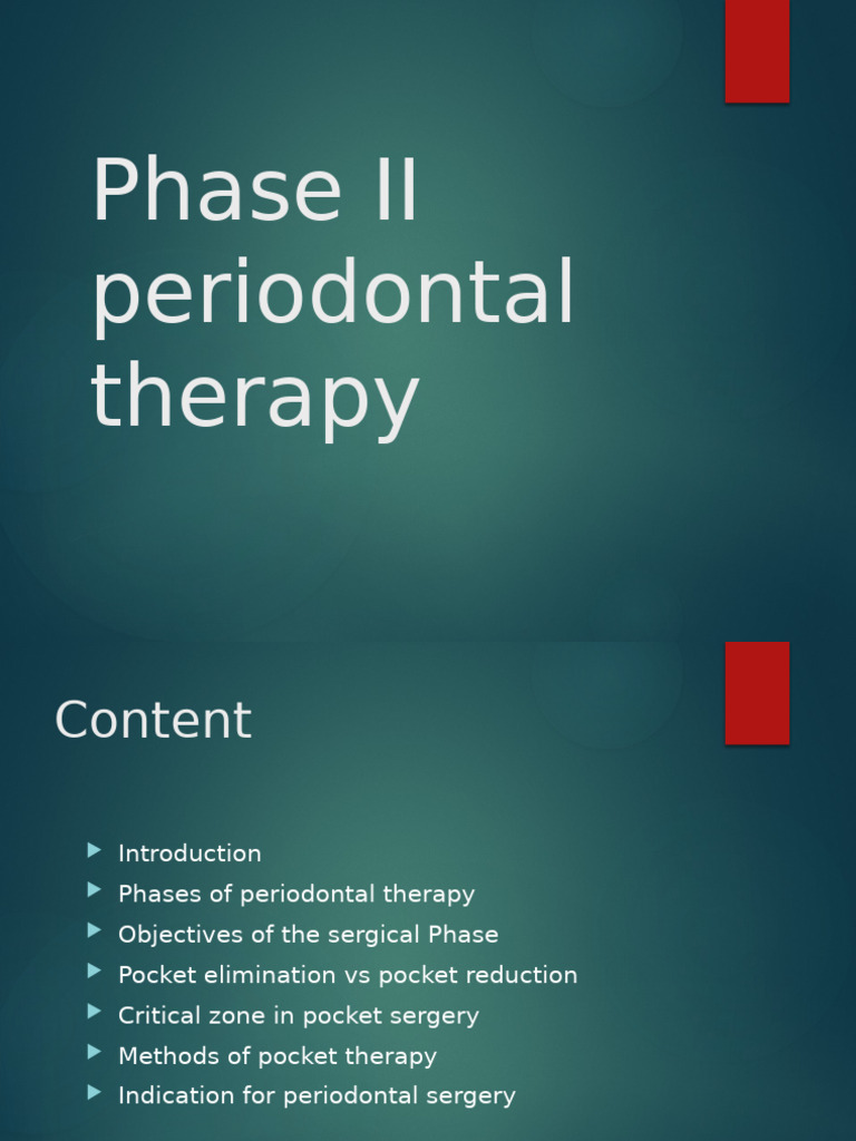 Phase 2 Pperiodontal Therapy | PDF | Periodontology | Dental Anatomy