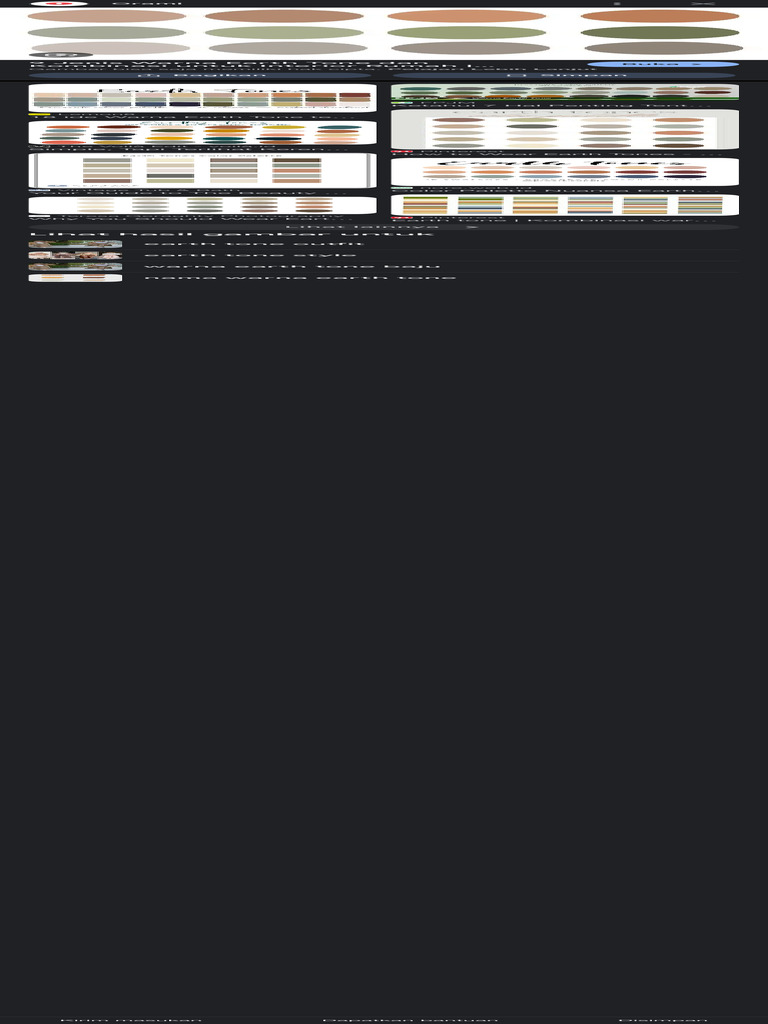 Nama Warna Earth Tone untuk Interior | PDF