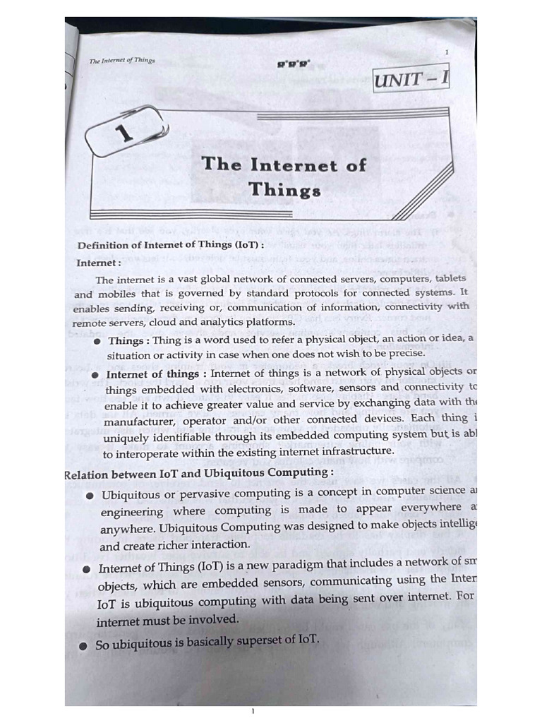 Iot Notes | PDF