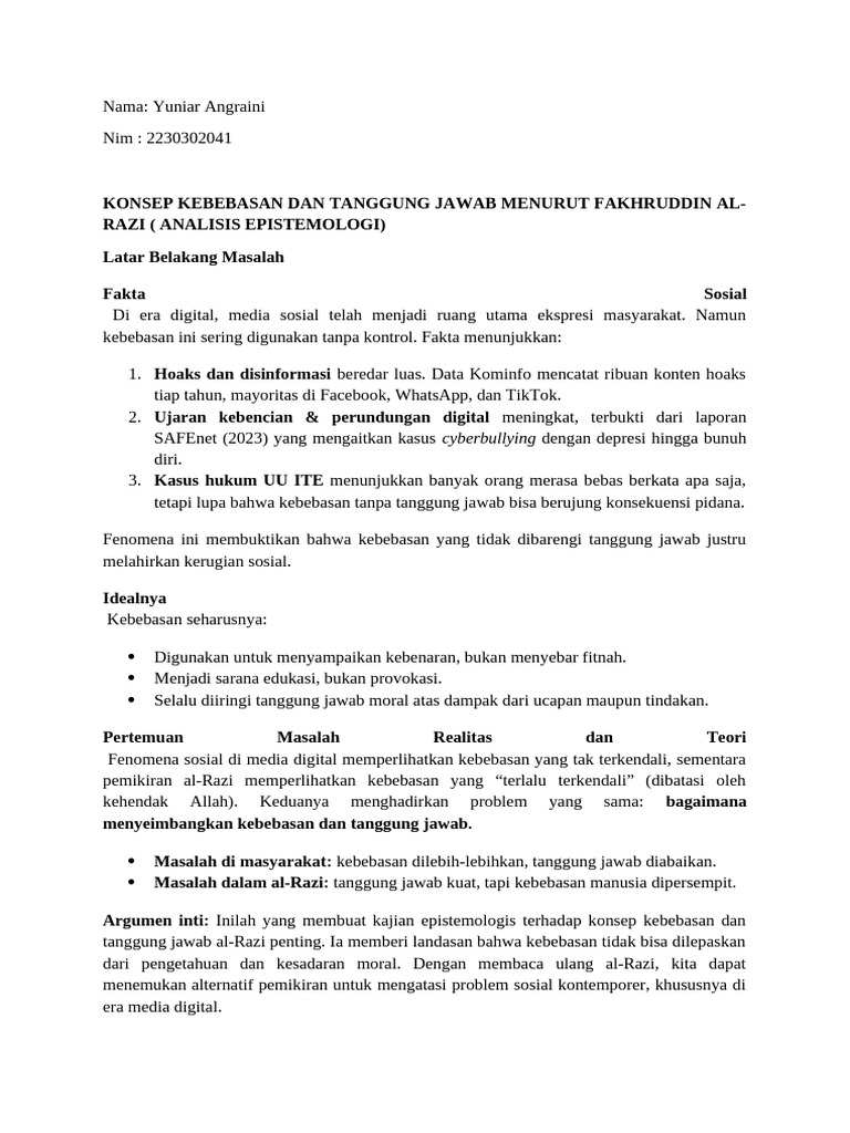 Fakhruddin Al Razi | PDF