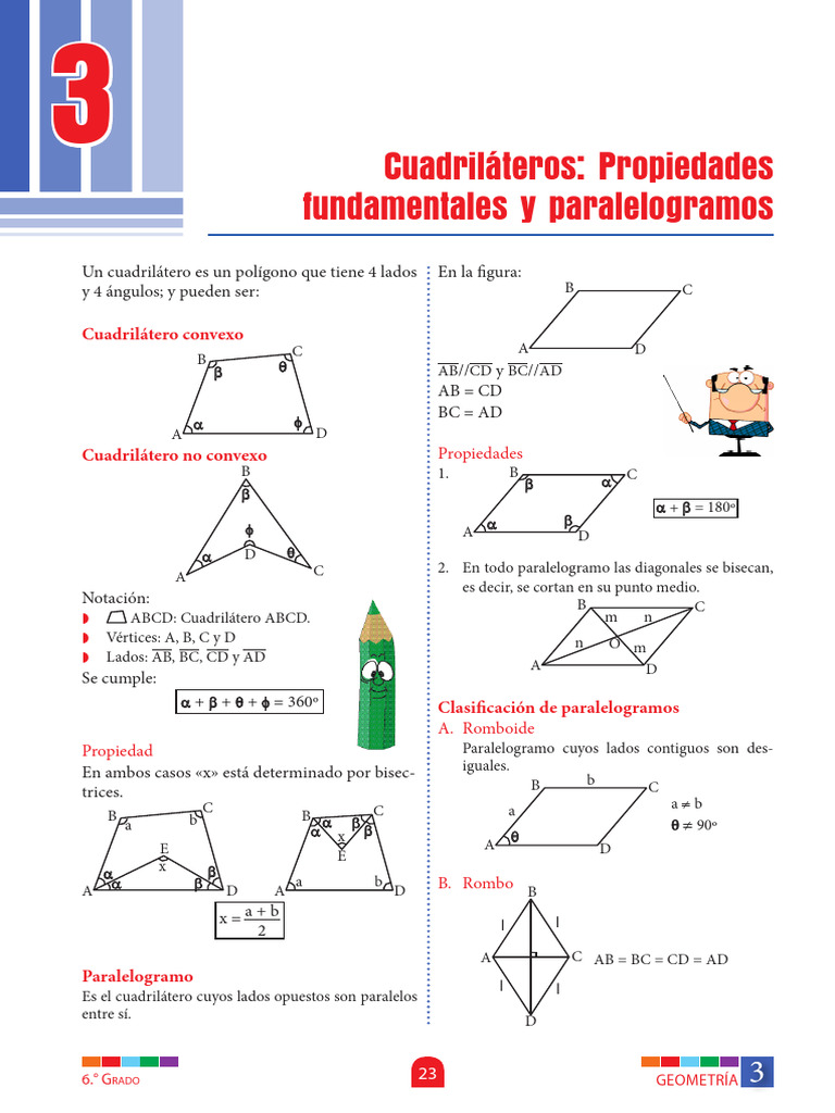 GM - P - 6ºgra - S3 - Cuadrilateros Trapecio y Trapezoide y Sus Prop ...