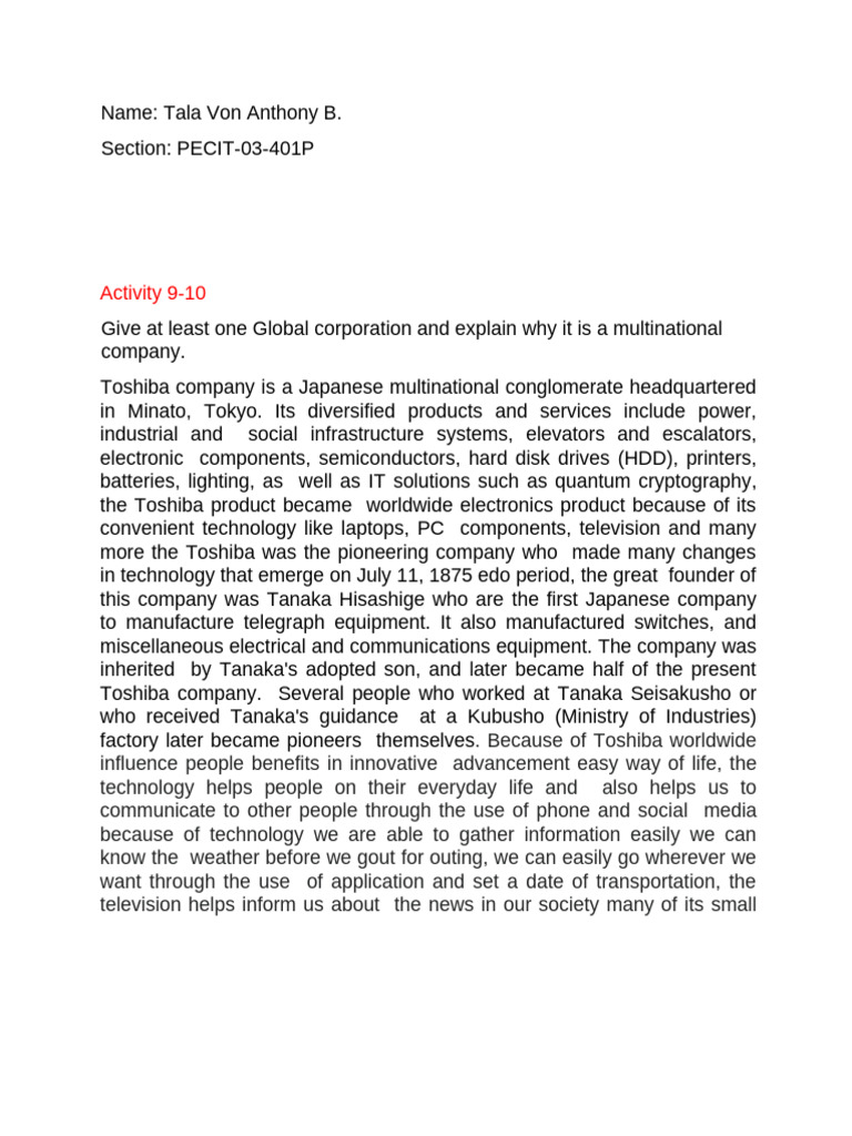 Activity 8 Tala Von Anthony B. | PDF