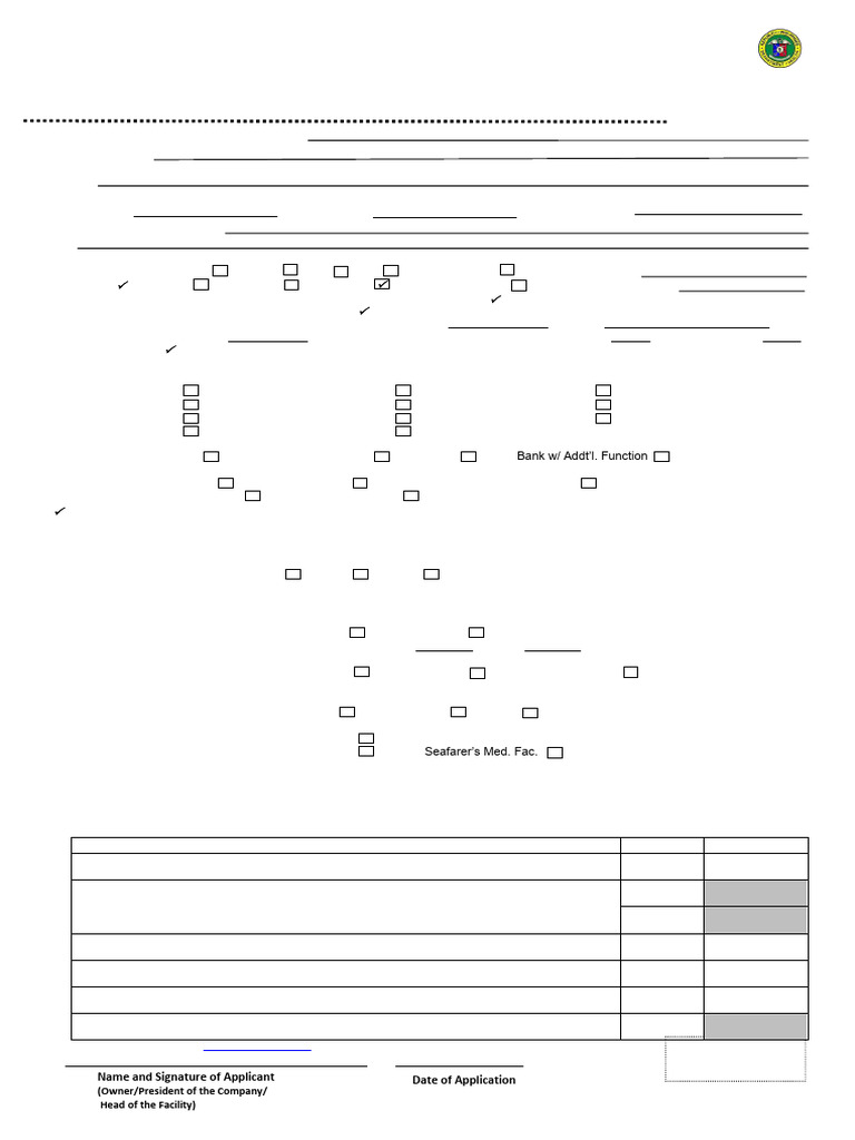 DOH Health Facility LTO Application Form | PDF | Affidavit | Health Care