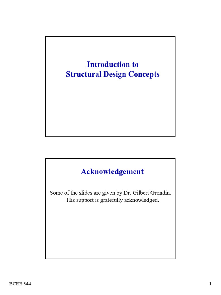 Introduction To Structural Design | PDF | Strength Of Materials | Structural Load