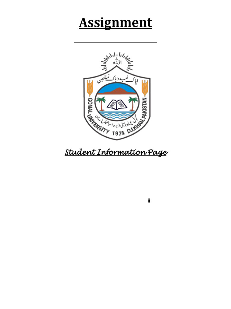 Assignment Title Pdf 6909