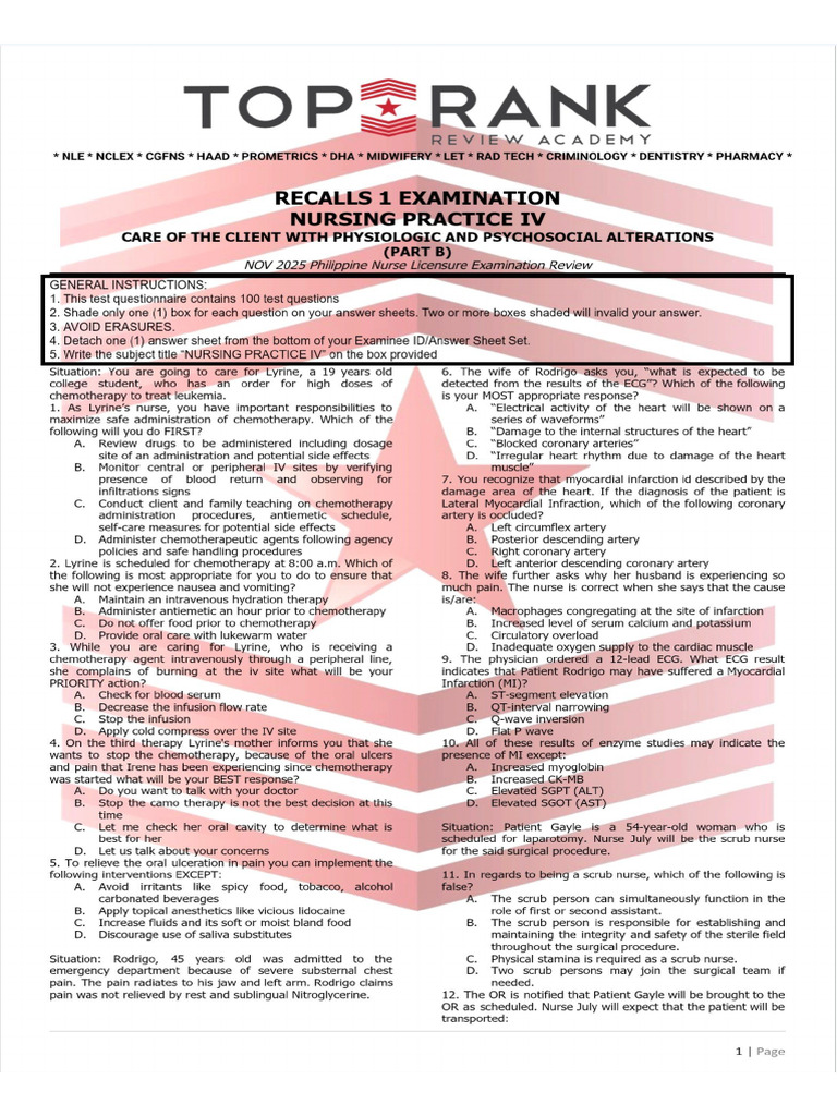 Recalls 1 Np4 - SC | PDF