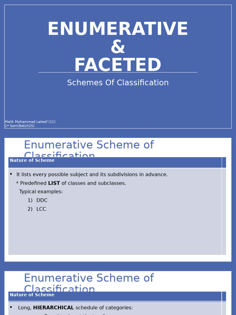 Enumerative&Faceted MalikML | PDF