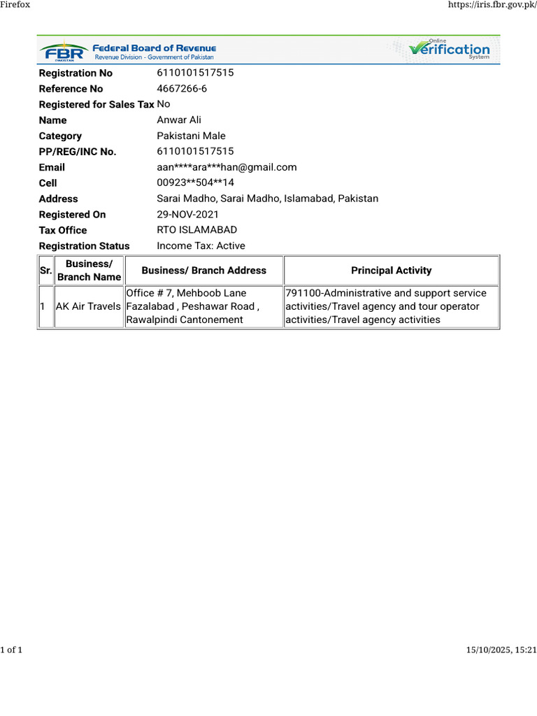 NTN Tax Profile AK | PDF
