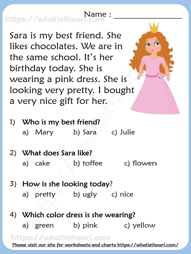 Reading Comprehension For Grade 3 | PDF