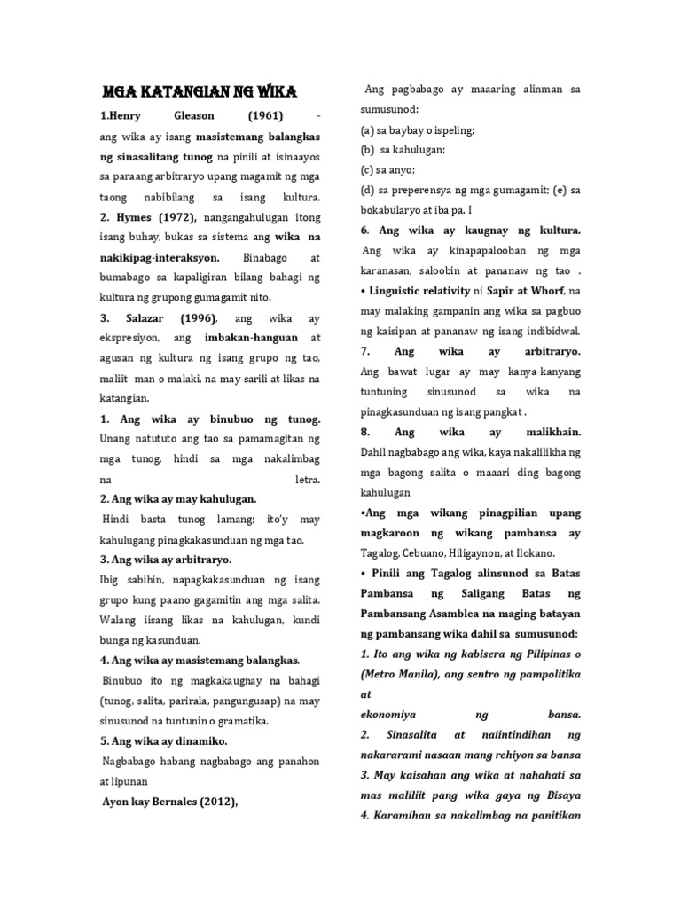 Ugnayan (Lecture) | PDF